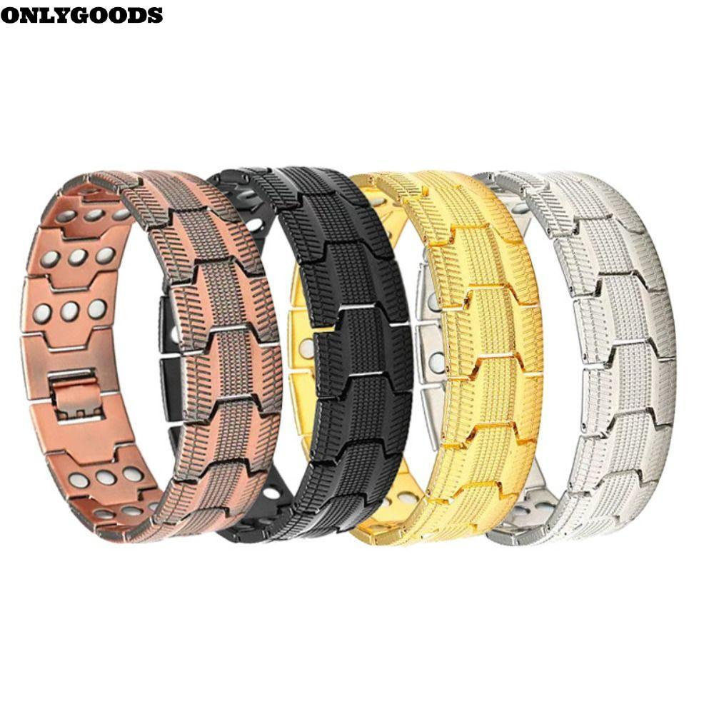 ONLYGOODS Magnetic Therapy Bracelet, 3X Strength Jewelry Gift Copper ...