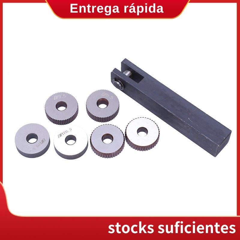 7x Single Wheel Straight Linear Knurling Tool Set 0 5mm 1.5mm 2mm Pitch ...