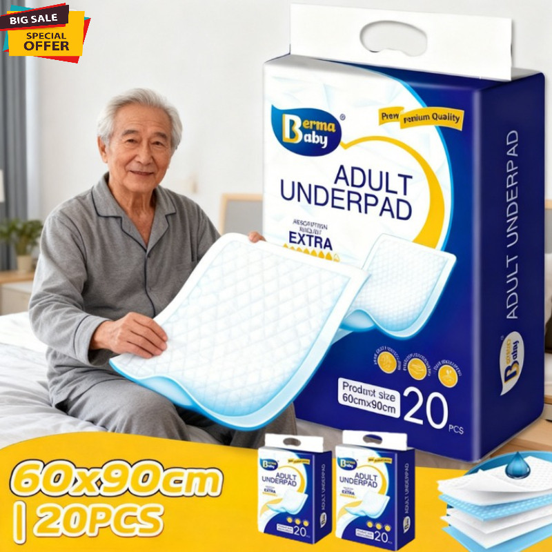 Disposable Underpads 10 20PCS Adult Incontinence Bed Pads Waterproof ...