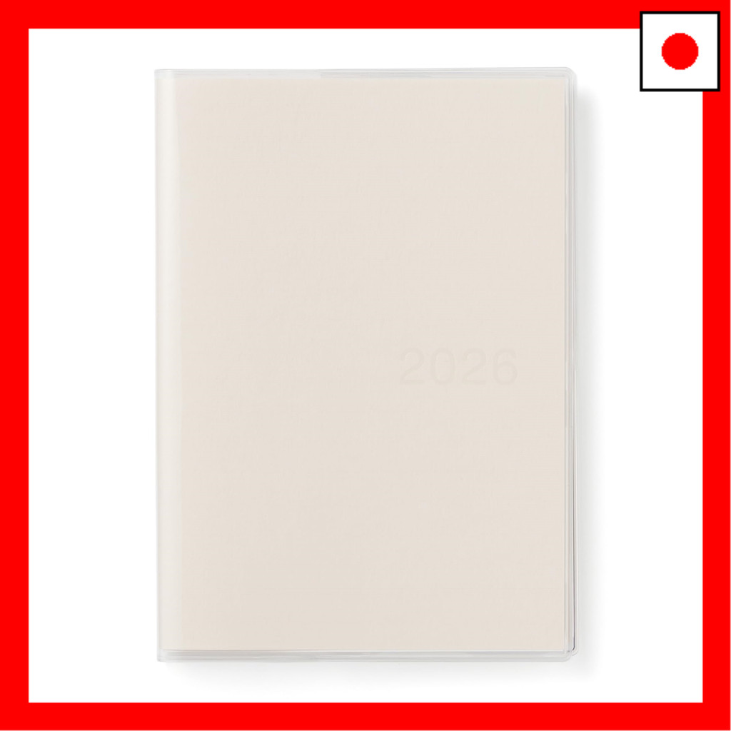 MUJI 2026 B6 Vertical Planner, Starting December 2025, White, Monthly ...