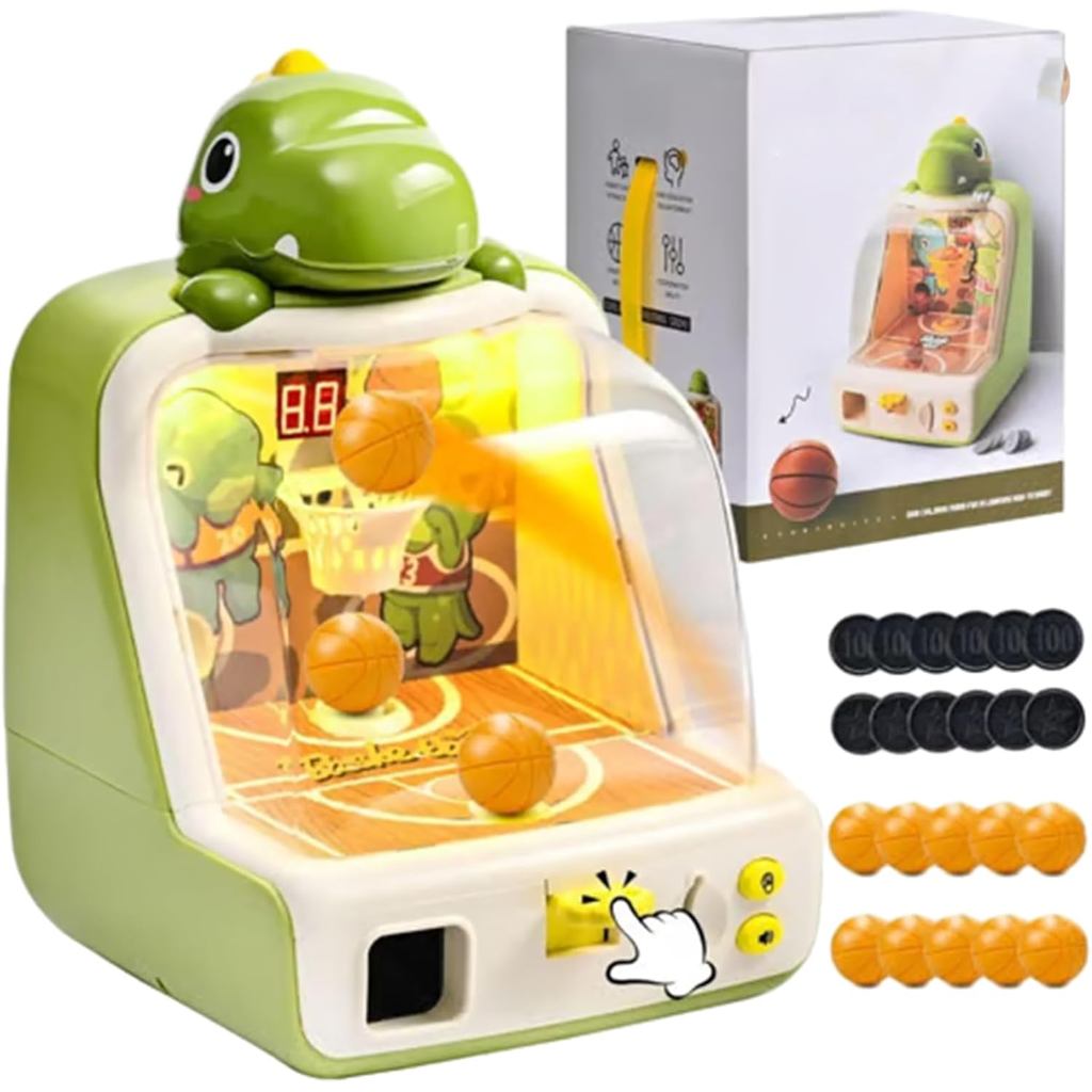 Dinosaur Tabletop Basketball Shooting Game Toy, Electronic Arcade ...