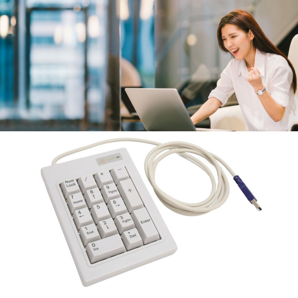 lemendhk NIZUUONE Numeric Keypad 17 Key Silent Mechanical Black Axes ...