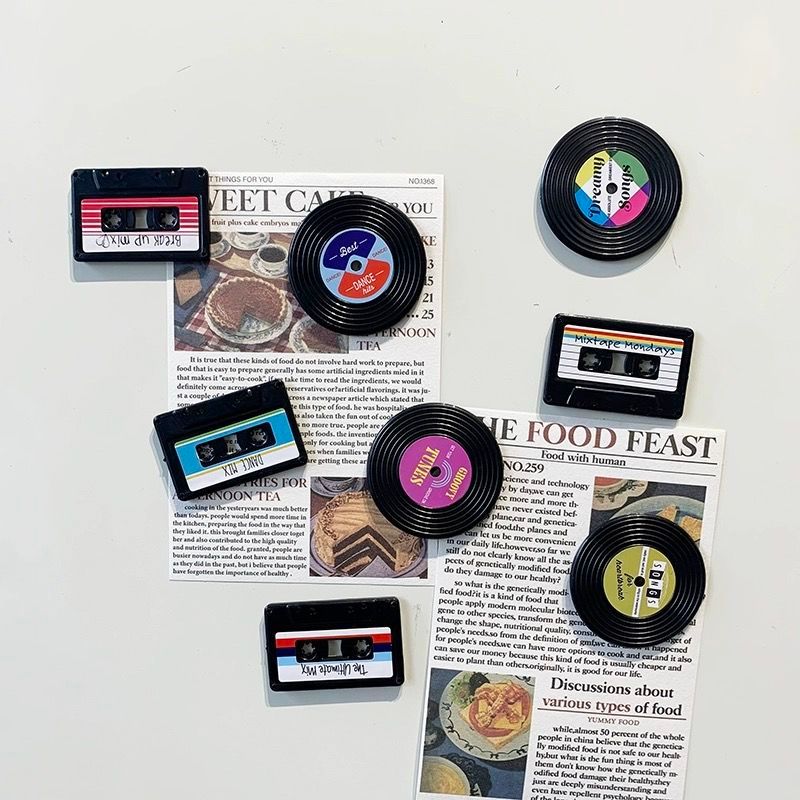Retro Vinyl Record Refrigerator Stickers Magnet Stickers Creative ...