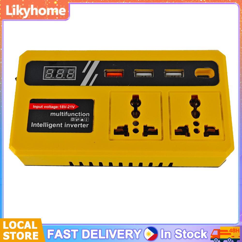 150W Lithium Battery Inverter DC18V-21V To AC220V Power Converter ...