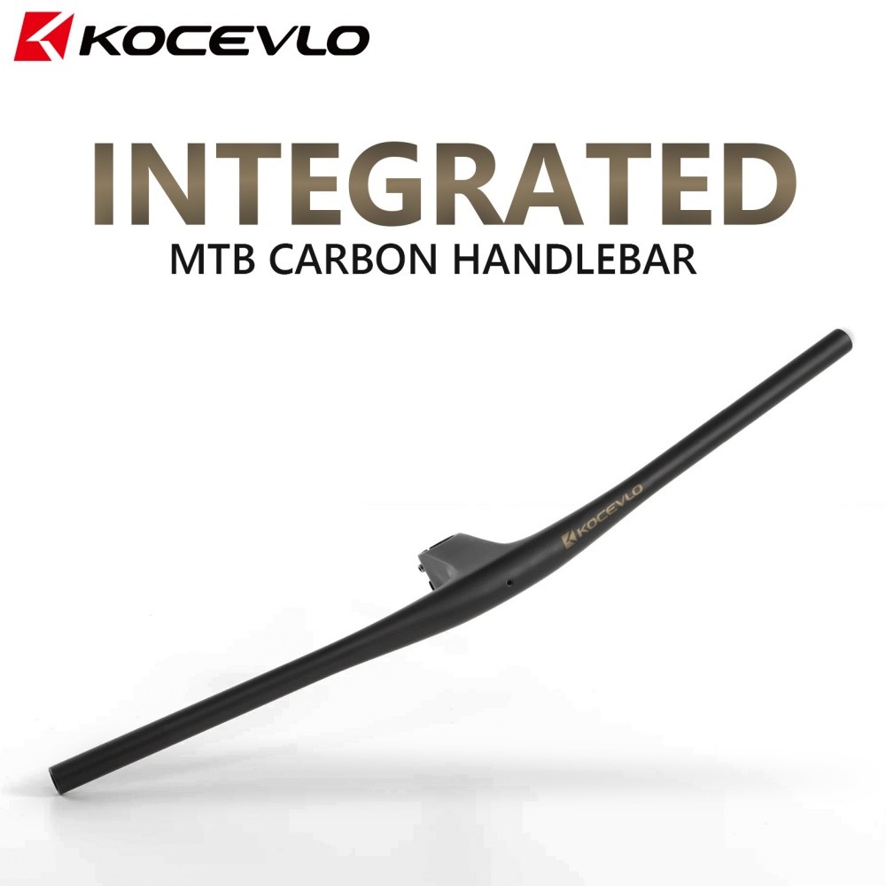 KOCEVLO Carbon Firber Bicycle Handlebar Mtb Integrated Handlebar With ...