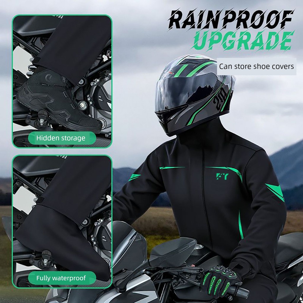 Takeaway Rider Raincoat Motorcycle Riding Suit Rain Pants Full body ...