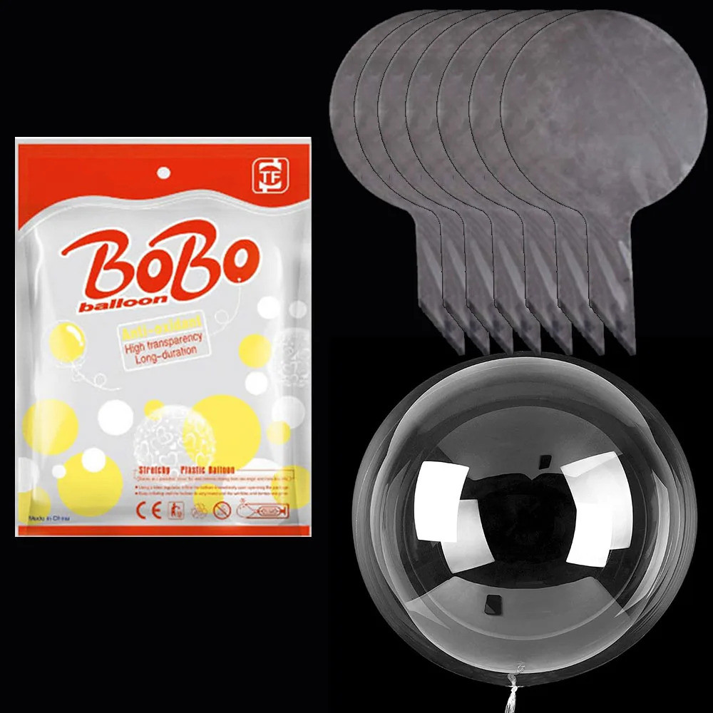 10/15pcs 8/12/16/18/20/24/36 inch Clear Bubble Balloons Large ...