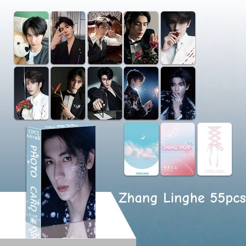 55pcs Chinese Drama Actor Zhang Linghe Lomo Cards Bai Lu Charlie Zhou ...