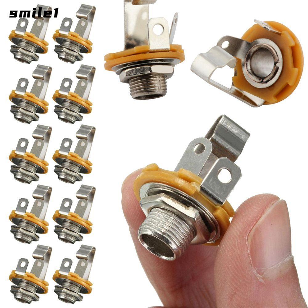 SMILE 1/4" Mono Input Jack Plug Electric Guitar Accessories Audio ...