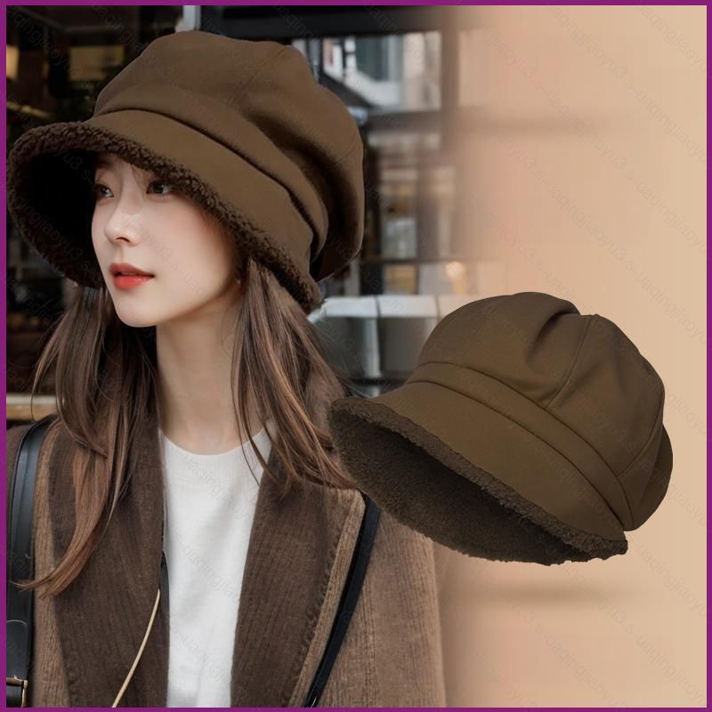 HQ3 Girls Winter Stack Hat Japanese Style Fleece-lined Octagonal Hat ...