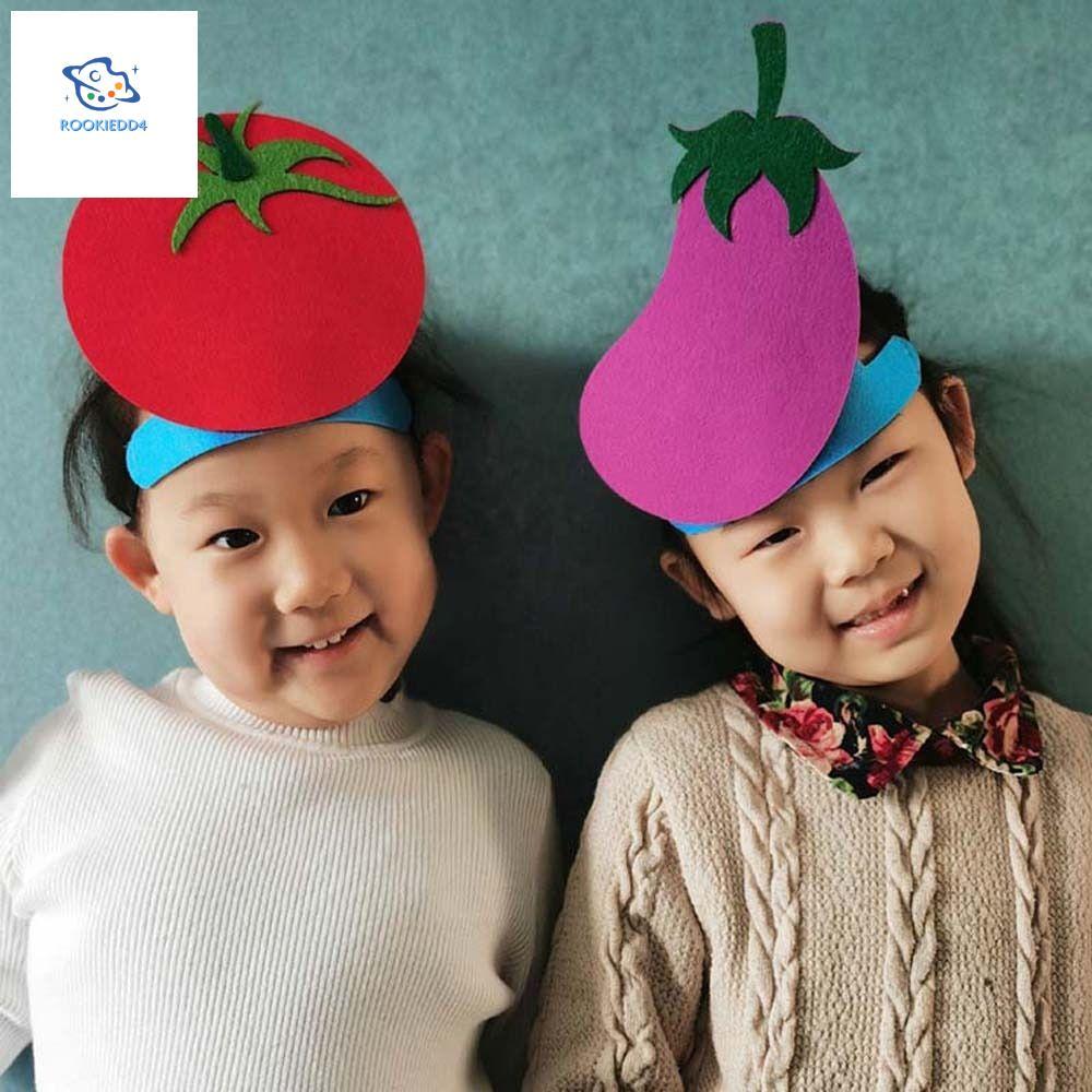 ROOKIEDD4 Cartoon Vegetable Headband, Cloth Funny Creative Headdress ...