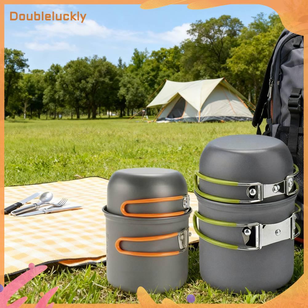 Aluminum Alloy Lightweight Cookware Kit Camping Cooking Set with Handle ...