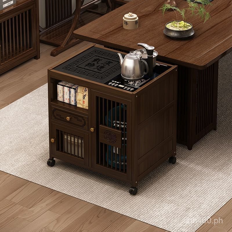 Tea Cart Tea Table Tea Desk Kettle Tea Cabinet Simple Set Tea Set Fully ...