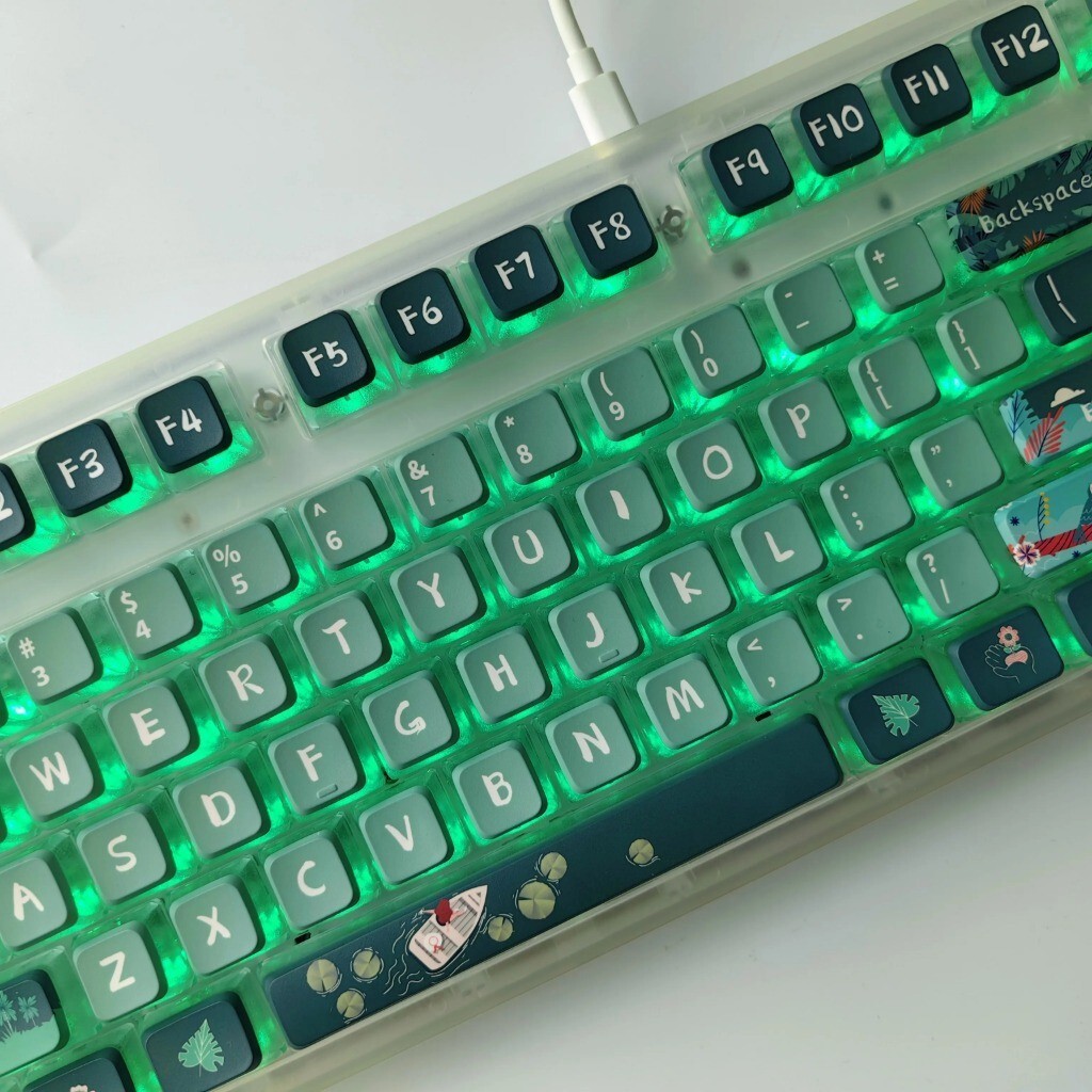 Forest Pudding Keycaps ASA Profile 118 Keys PC PBT Four Side Light ...
