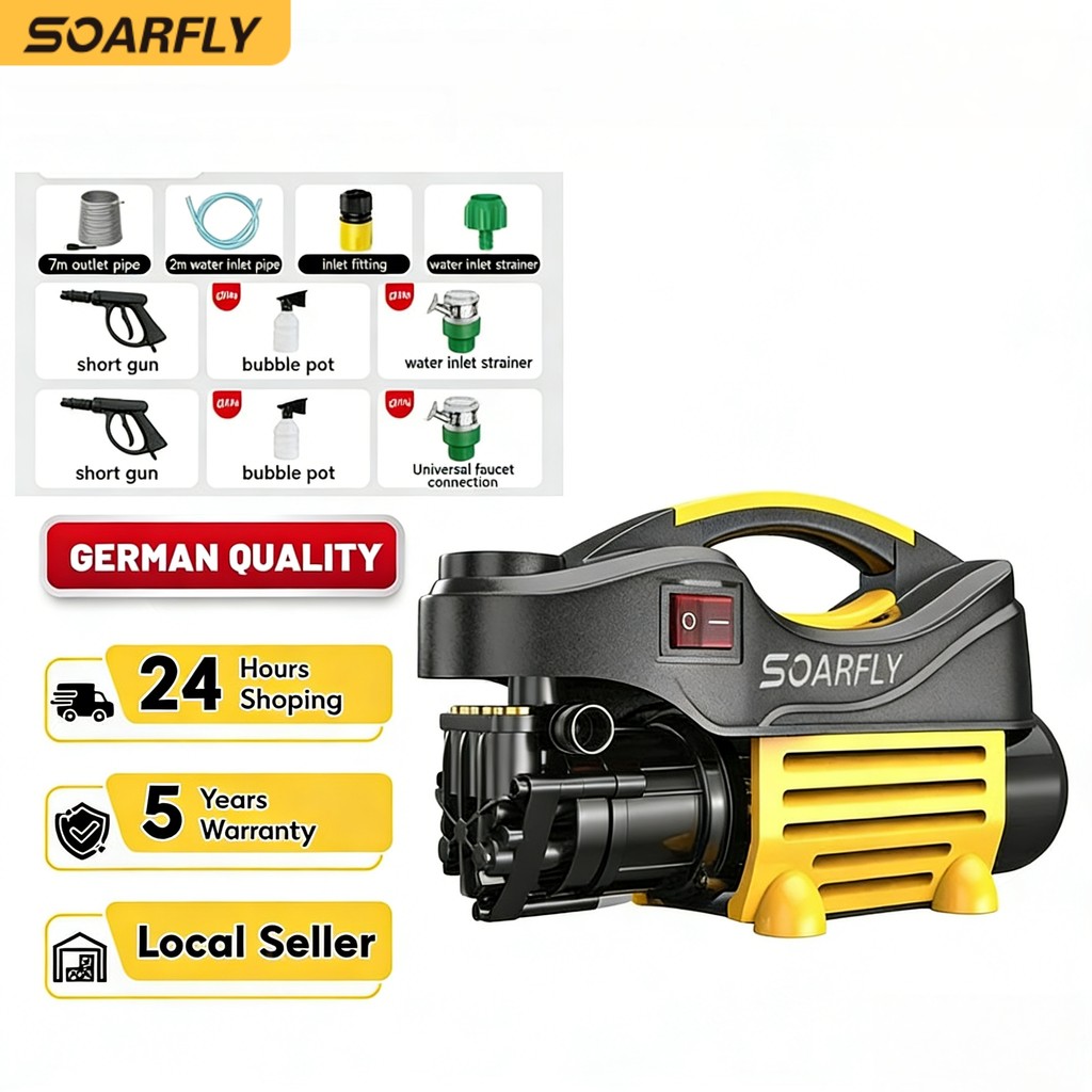 SOARFLY 3800W Car Water Jet High Pressure Wash Machine Car Wash Home ...