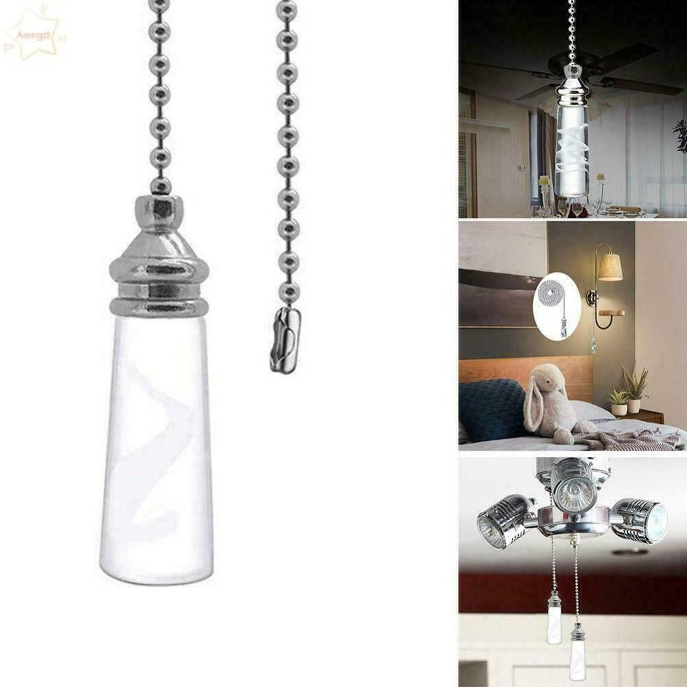 AWNGD Chandelier Crystal Hot 30CM Decor Connector Light Switch Pull ...