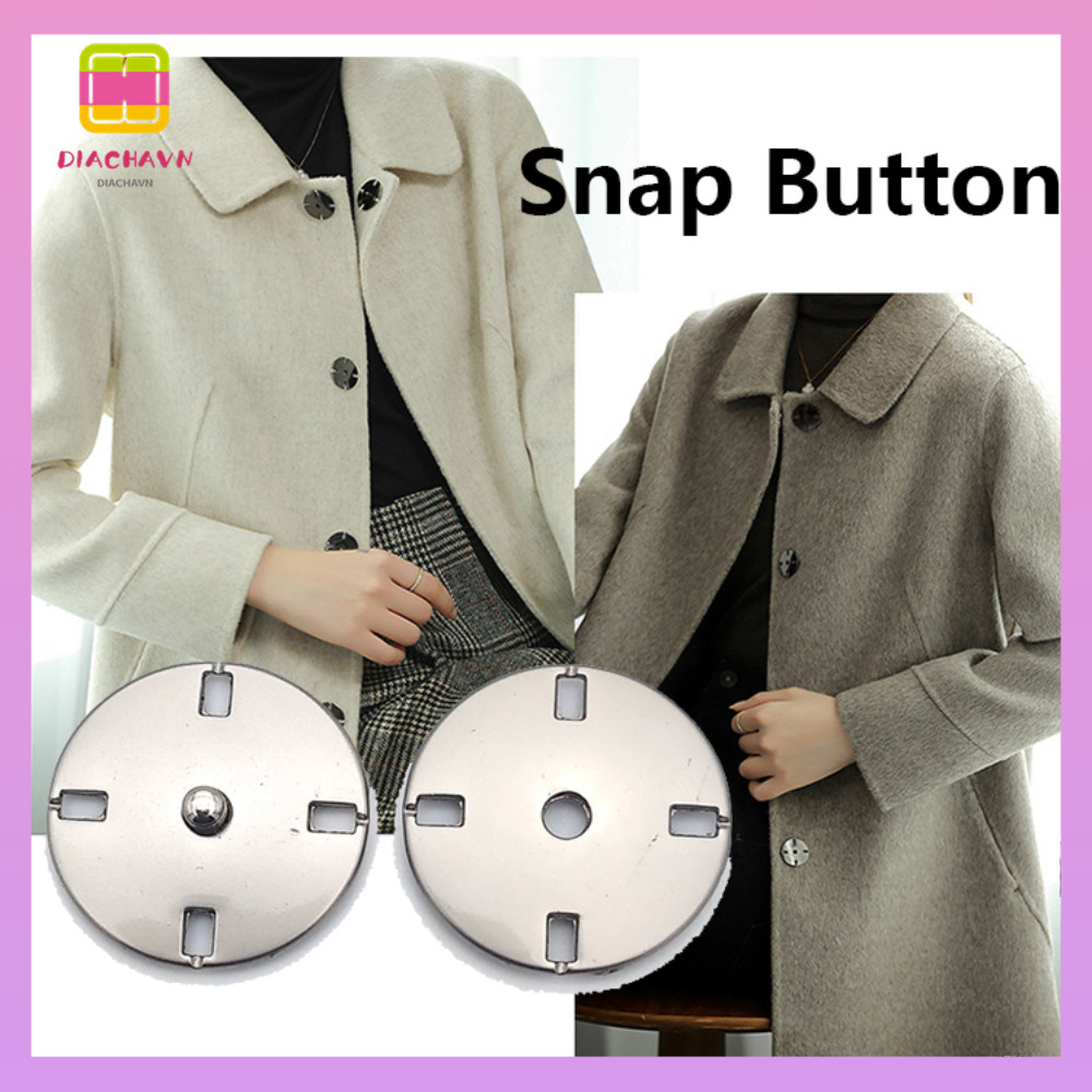 DIACHAVN 5pairs Snap Button, Invisible Clothing Snap Fasteners, Garment ...