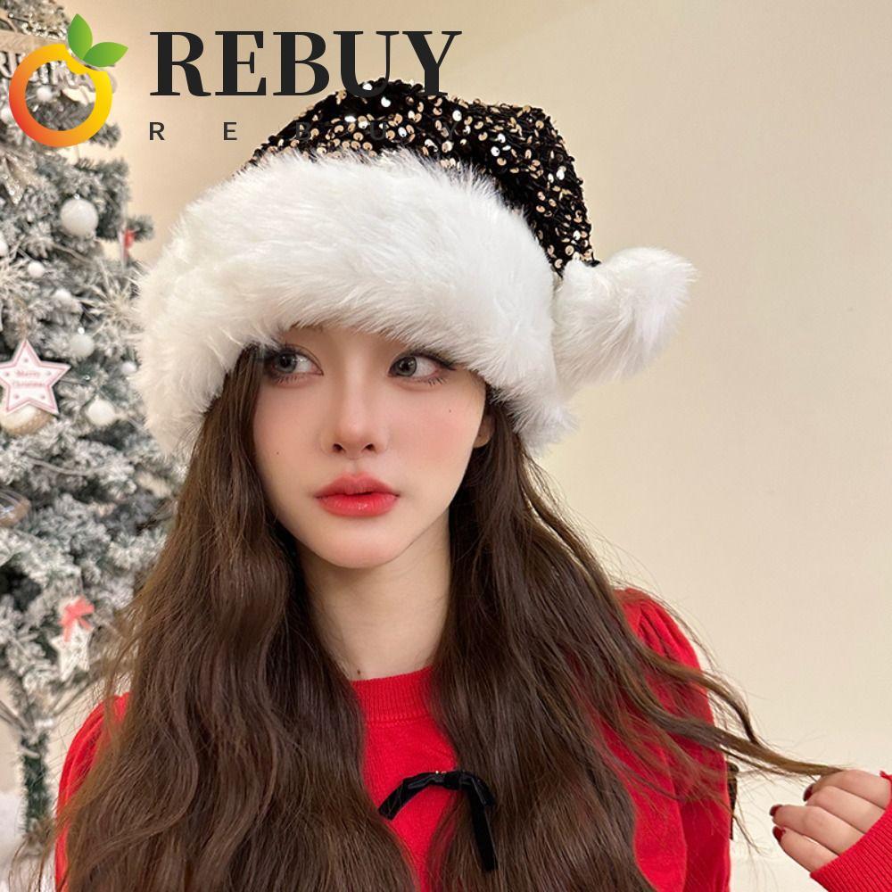 REBUY Christmas Hat, Merry Christmas Decoration Santa Claus Santa Claus ...