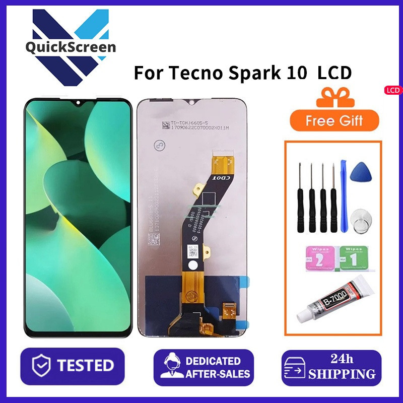[QuickScreen] For Tecno Spark 10 10C 10 Pro LCD DIsplay Touch Screen ...