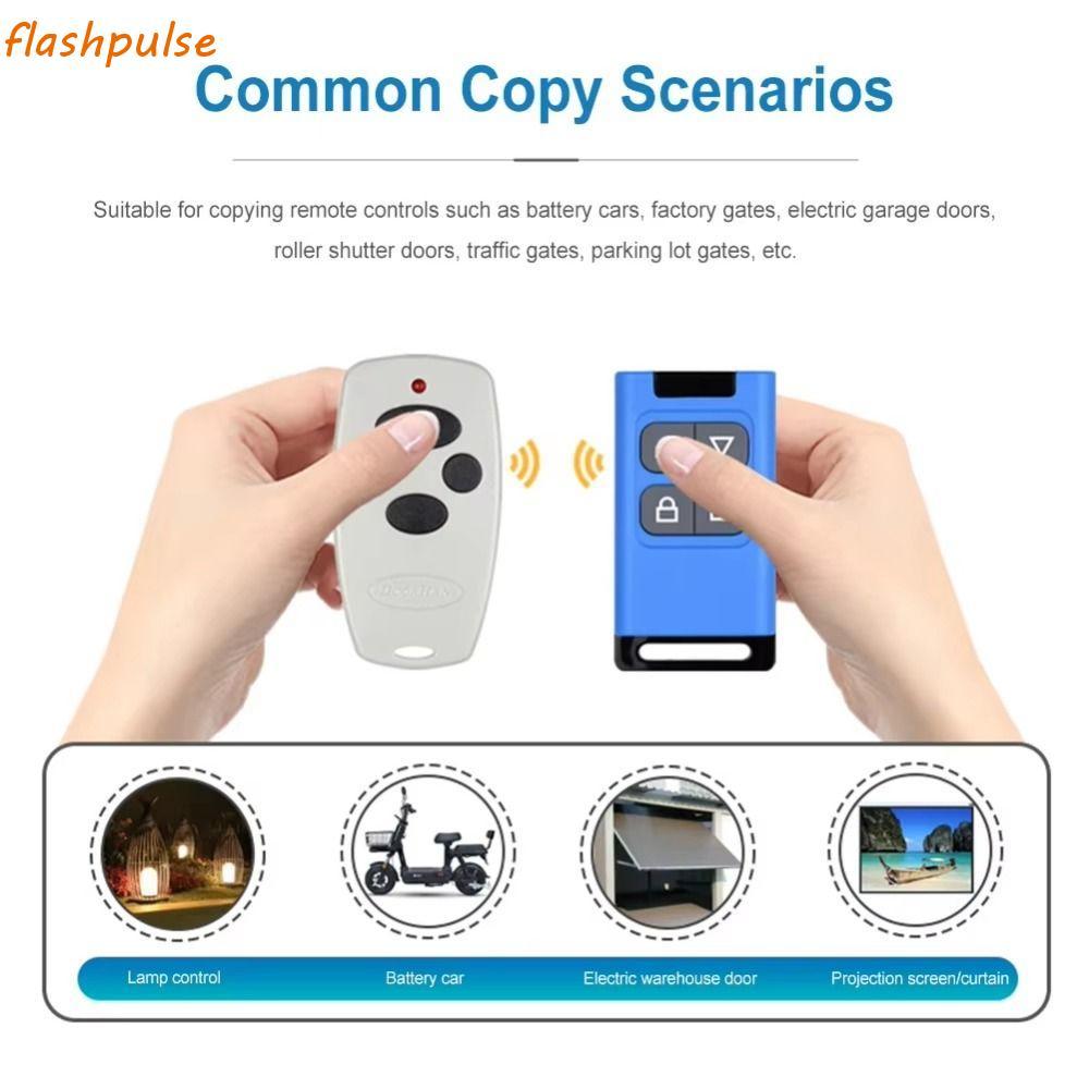 FLASHPULSE Garage Control Door Remote, Copy code Clone Waterproof Gate ...