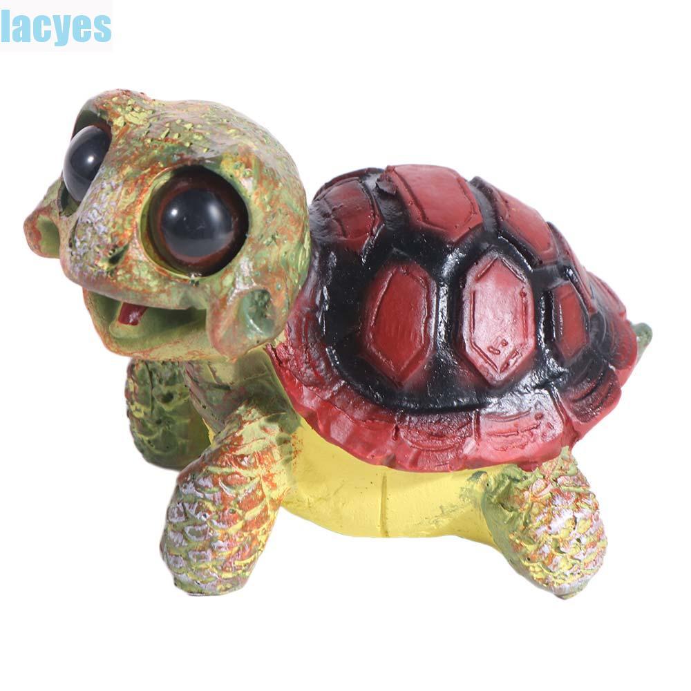 LACYES Big Eyed Turtle Ornament, Crafts Lucky Sea Turtle Figurine ...
