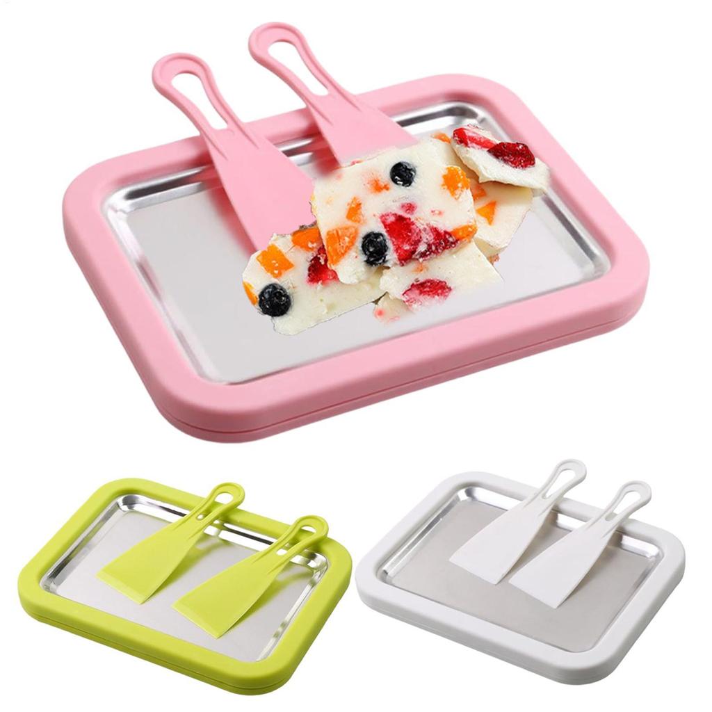 Instant Ice Cream Maker Food-Grade Stainless Steel Fried Ice Cream Roll ...