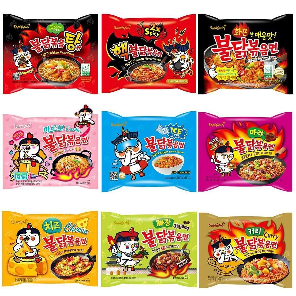 Samyang PER PACK(5PCS) Buldak Ramen - Intense Spiciness in Every Bite ...