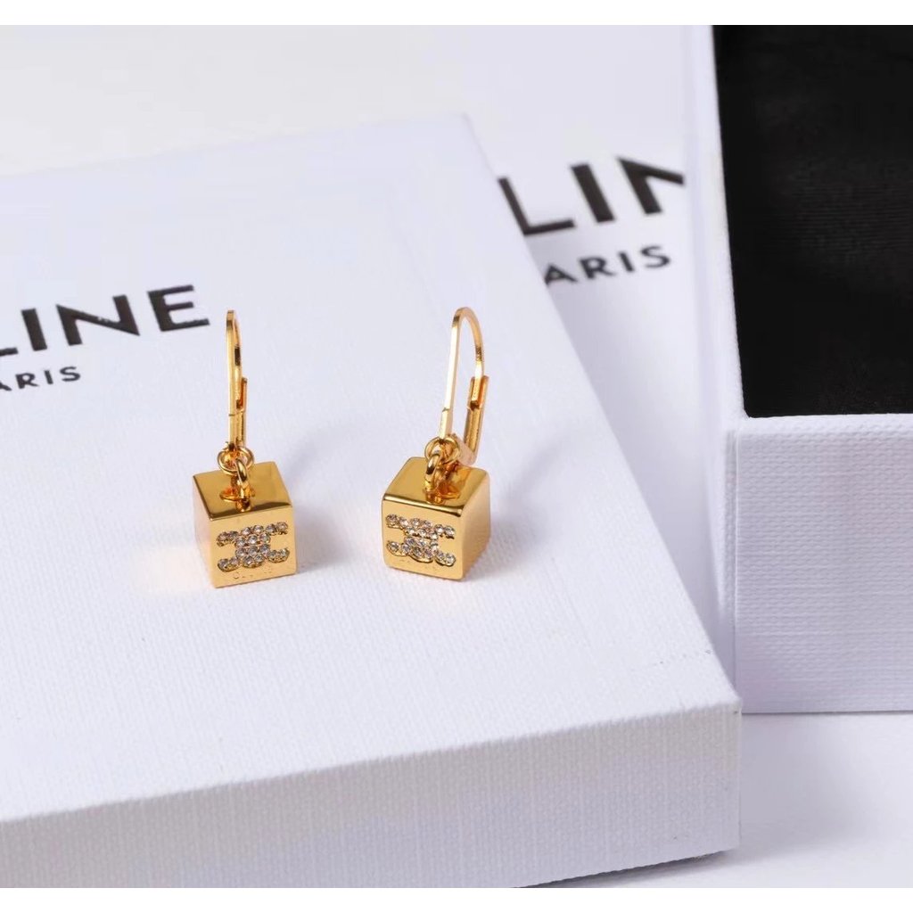 Original Label AAA+ 1:1 CELIN* Fashionable and Simple New Metal Small ...