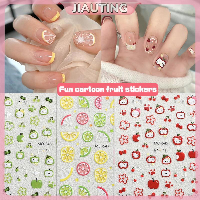 JIAUTING Sanrio Anime Cartoon Cute Hello Kitty Embossed Nail Art ...