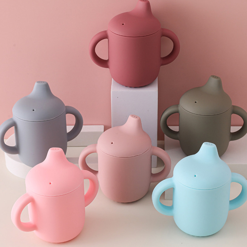 Toddler Training Sippy Cup 150ml, Food-Grade Silicone, Double Handle ...