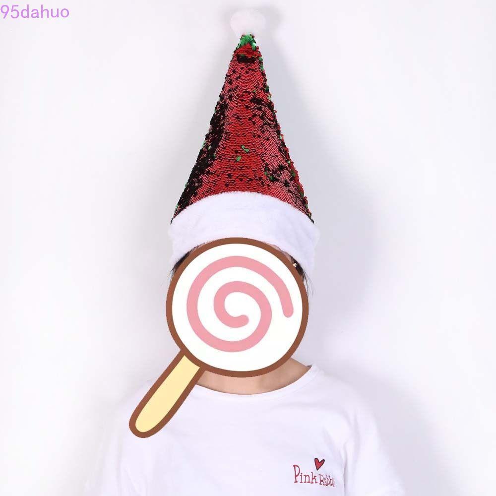 DAHUO Christmas Hats, Bowknot Antler Santa Beanie Hat, Leisure Velvet Korean Style Plush Ball ...