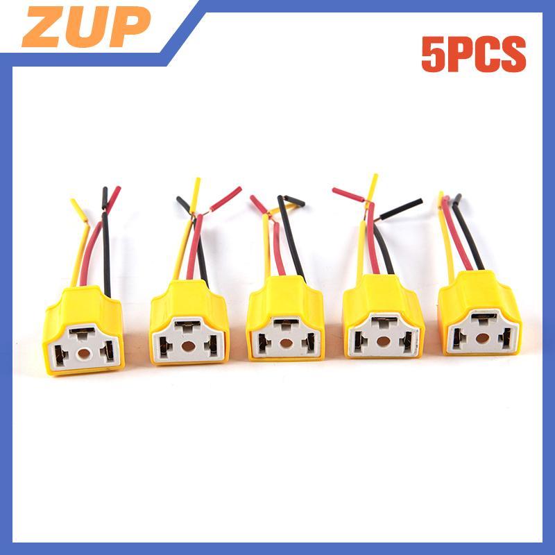 ZUP 5PCS Car Headlight Ceramic Socket H4 Ceramic Plug High Temperature ...
