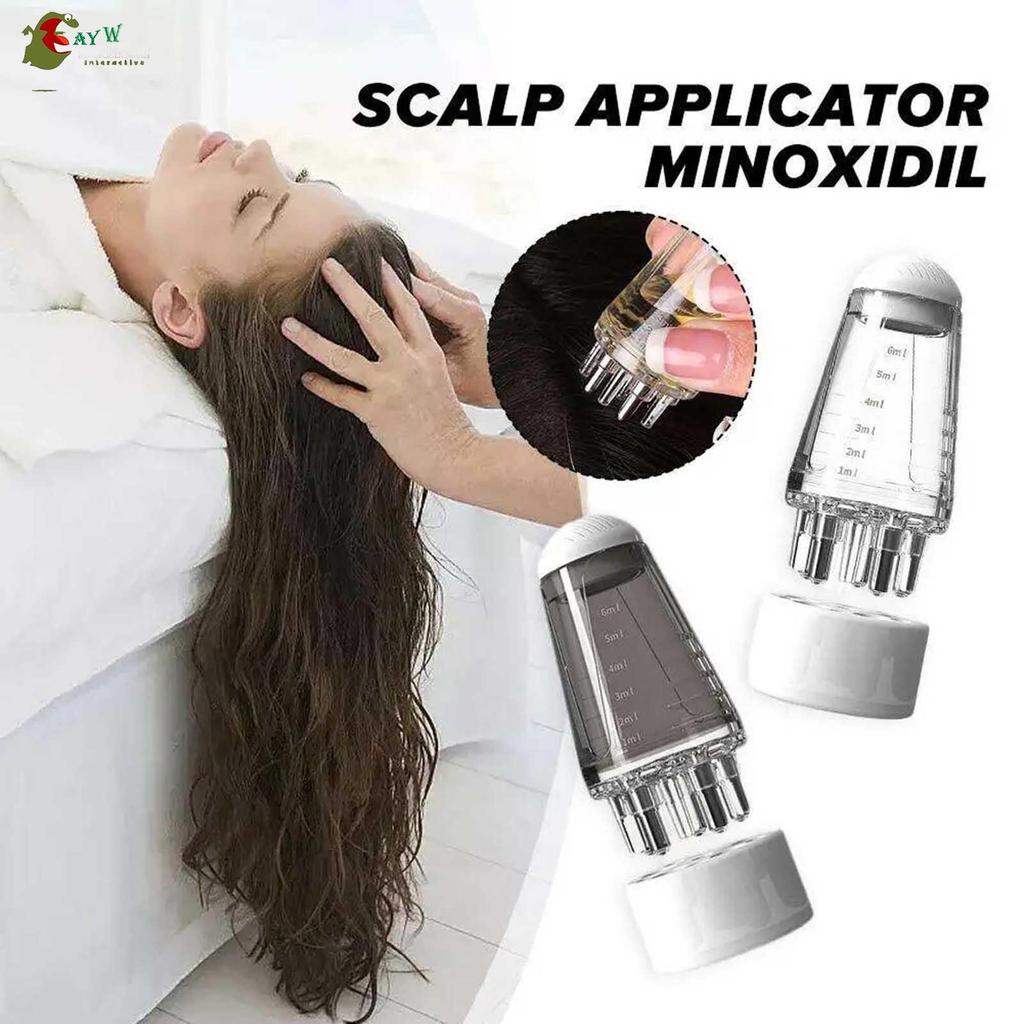 Hair Oil Applicator Scalp Head Massager Soft Scalp Head Fluid Brushes ...