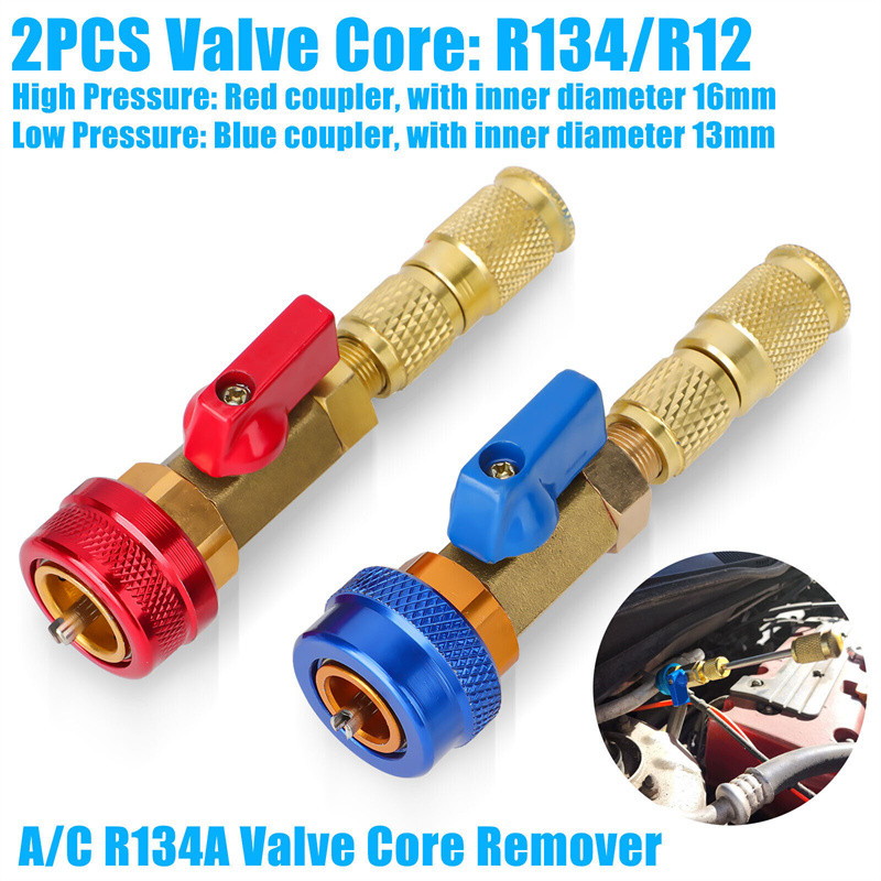 [HG] R134A R1234YF Quick Valve Core Remover Installer Tool High Low ...