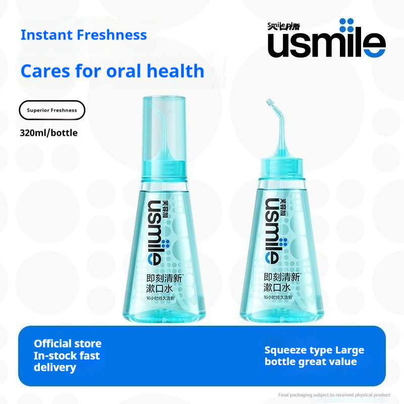 Smile Plus USmile Mouthwash 320ml Bottle Effective Freshness Long ...