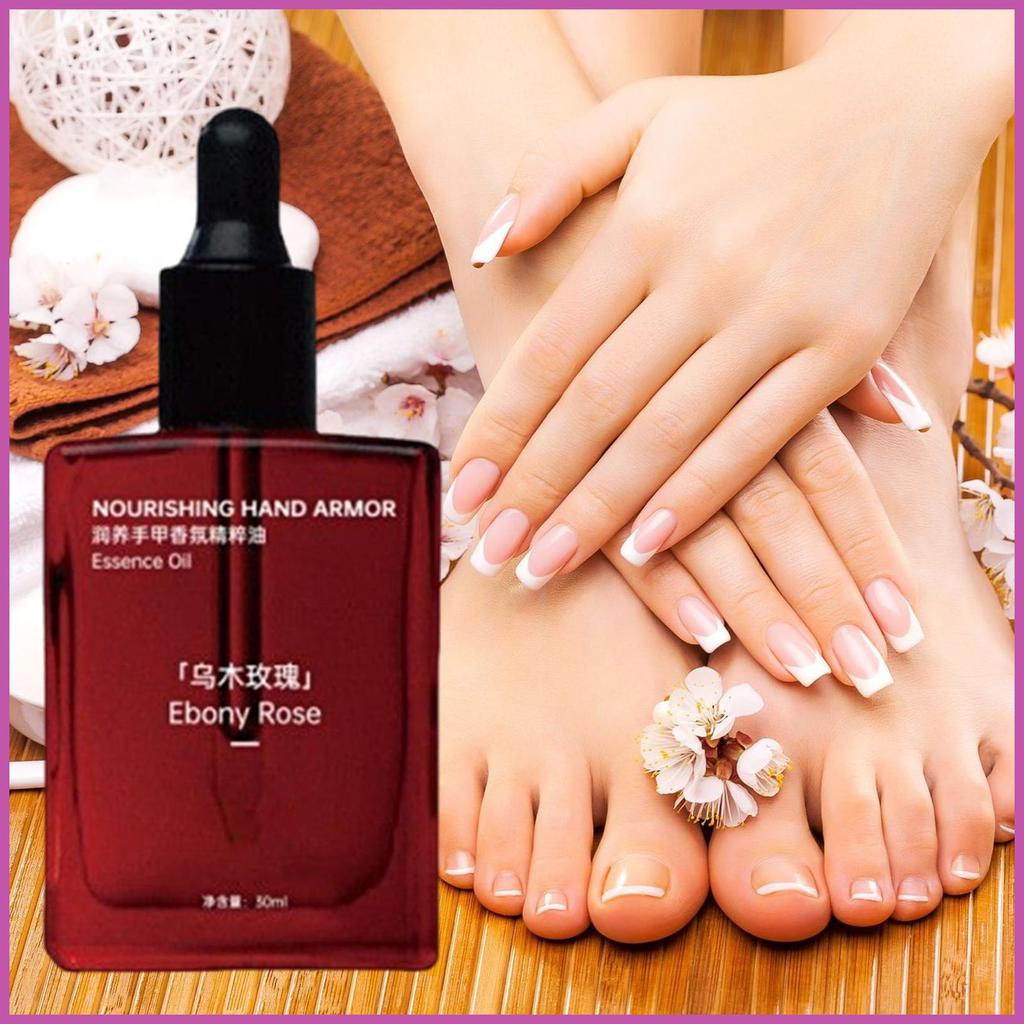 Nail Cuticle Oil 30ml Natural Strengthener Woody Fragrance Fingernail ...