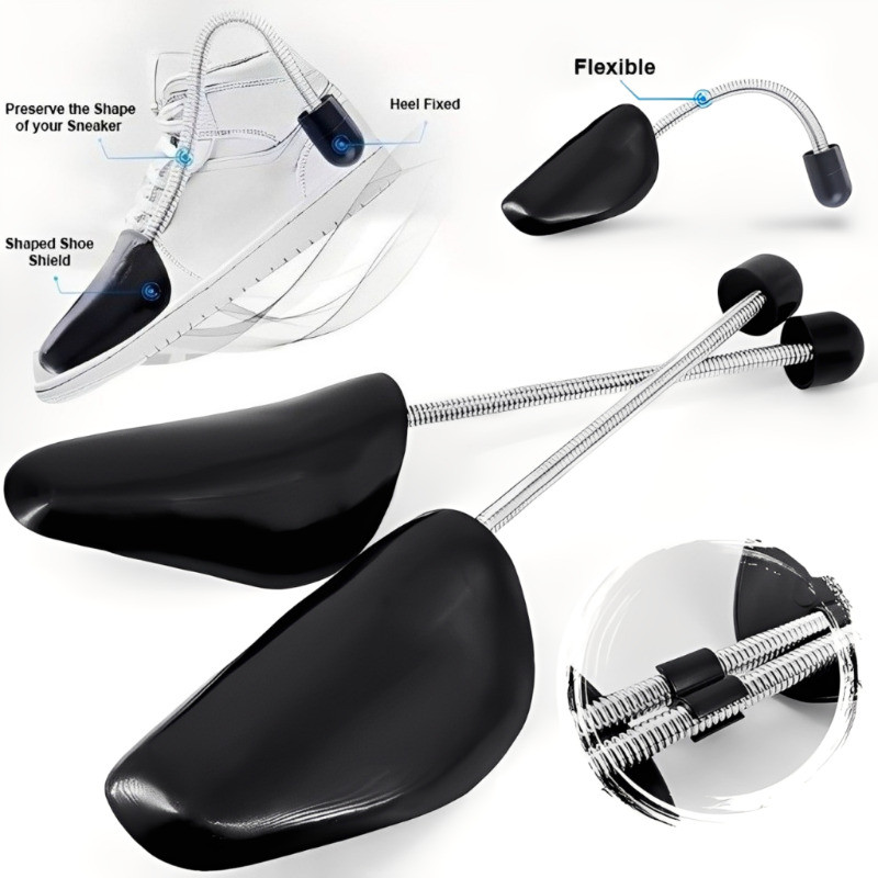 1 Pair Shoe Tree Spring Type Men&women Support Plastic Stretcher Shaper ...