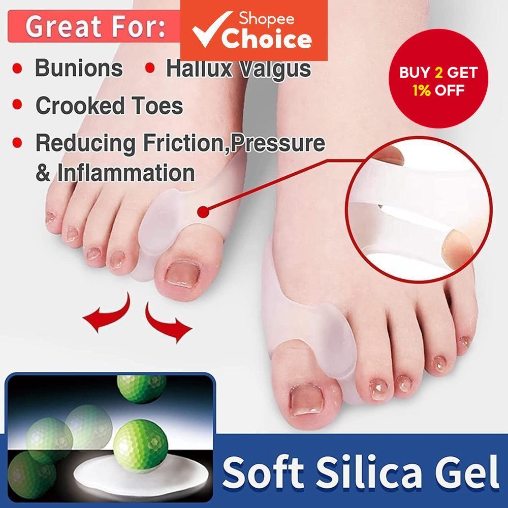 Silicone Finger Toe Separator Protector Soft Pad For Big Toe Hallux ...