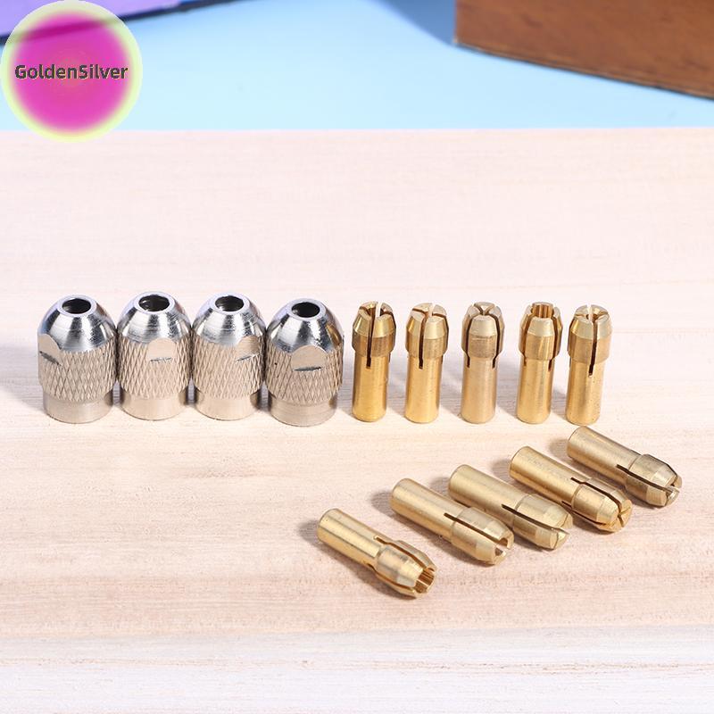 GoldenSilver 1Set Drill Chucks Adapter Mini Drill Chucks For Dremel ...