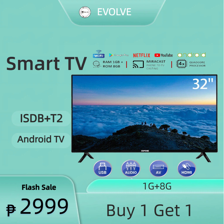 Flat Screen LED Smart TV 19/22/24/26/32/42/50 Inch - Android Google ...