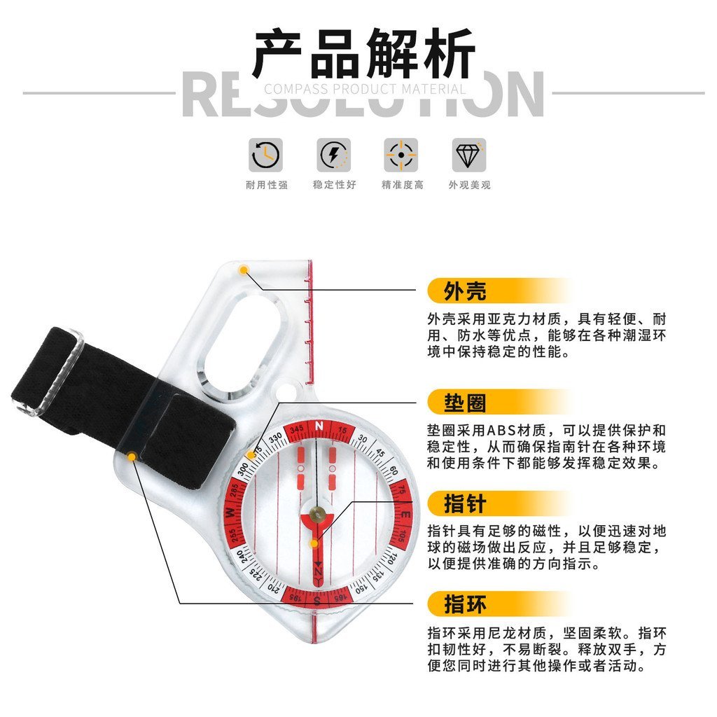 Compass Outdoor Cross-Border Style High-Quality Drawing Thumb Off-Road ...