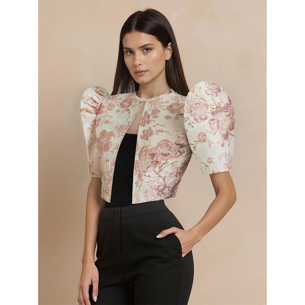 Amyenjoylife Modern Filipiniana Top Plus Size Bolero Women'S Stylish ...