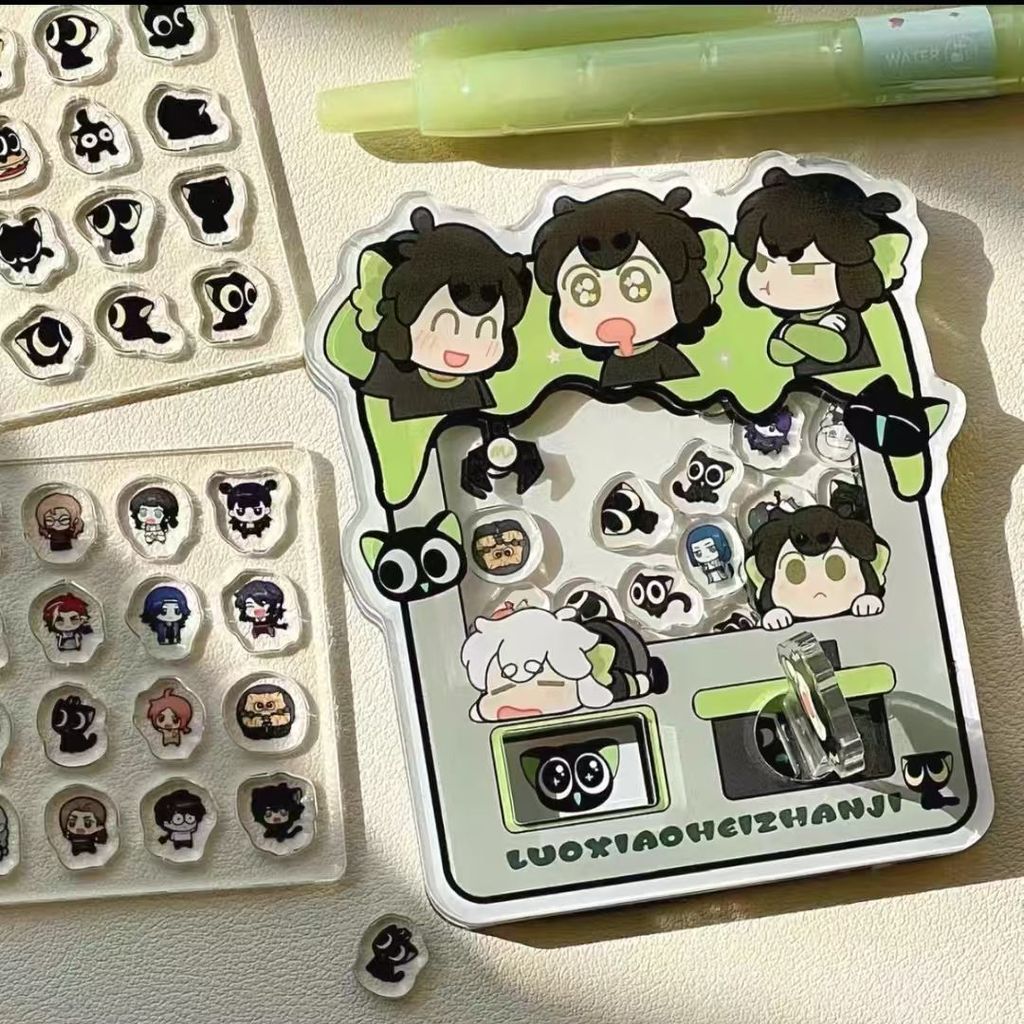 Luoxiaohei Luoxiaohei Battle Acrylic Gashapon Machine Shake Lelo Little ...