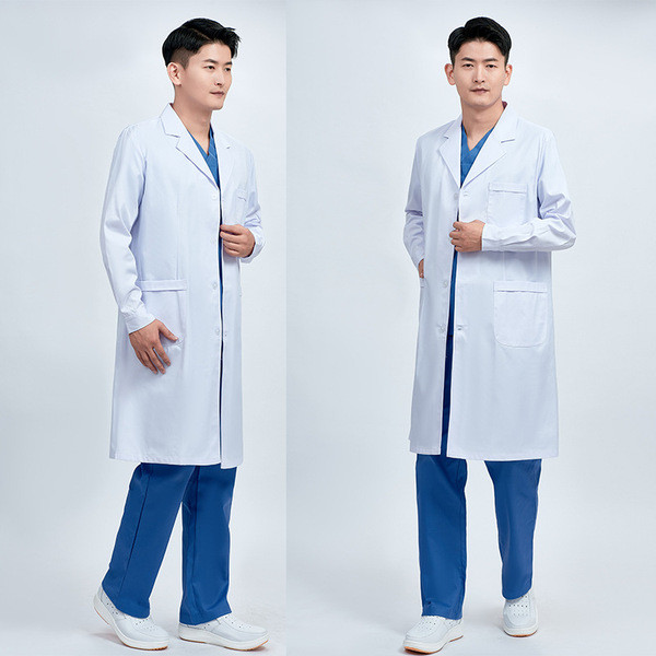 lab gown lab gown for students male White Coat Winter Style Long ...