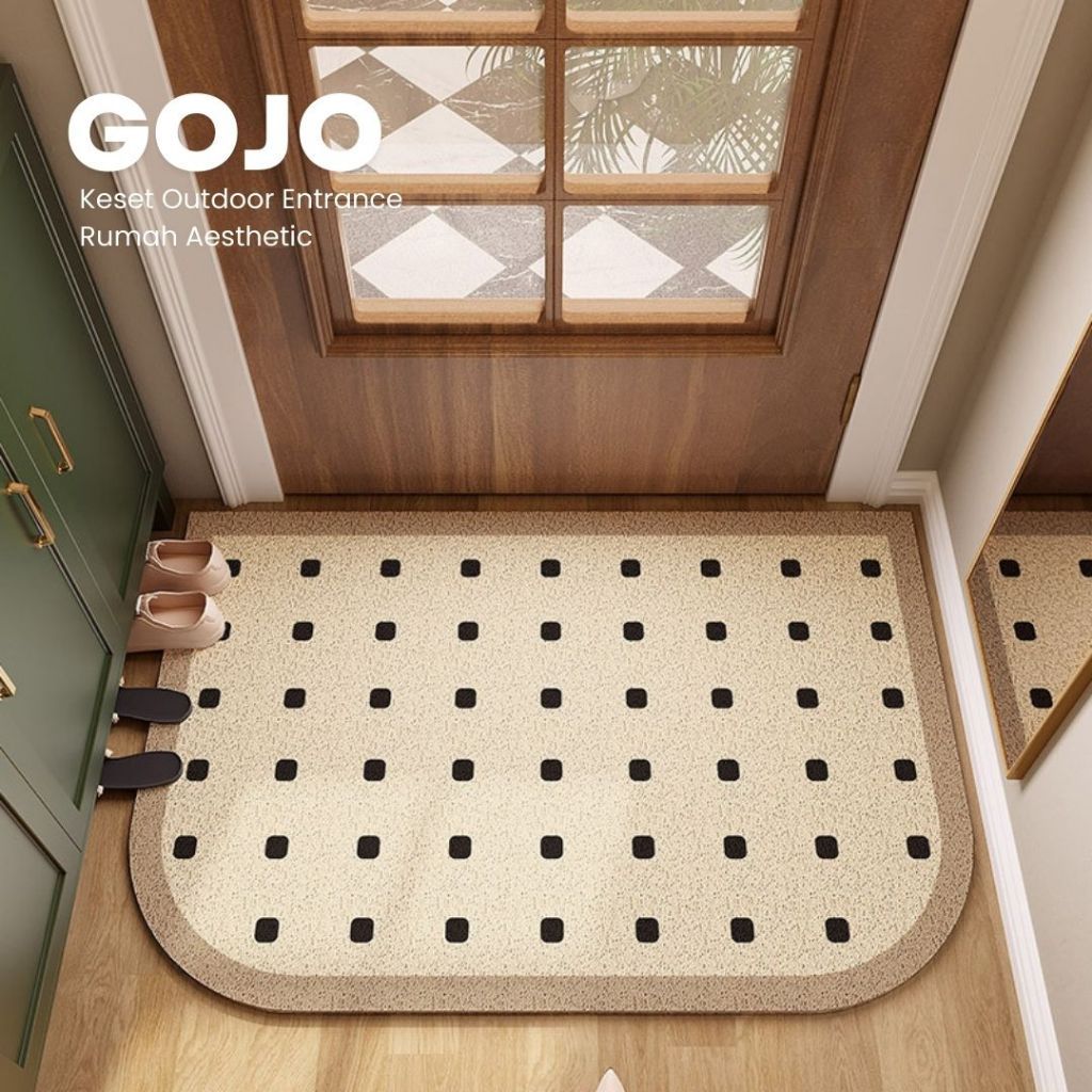 Kivi - Gojo Japandi Premium PVC Anti-Slip Front Door Mat 40 x 60 cm ...