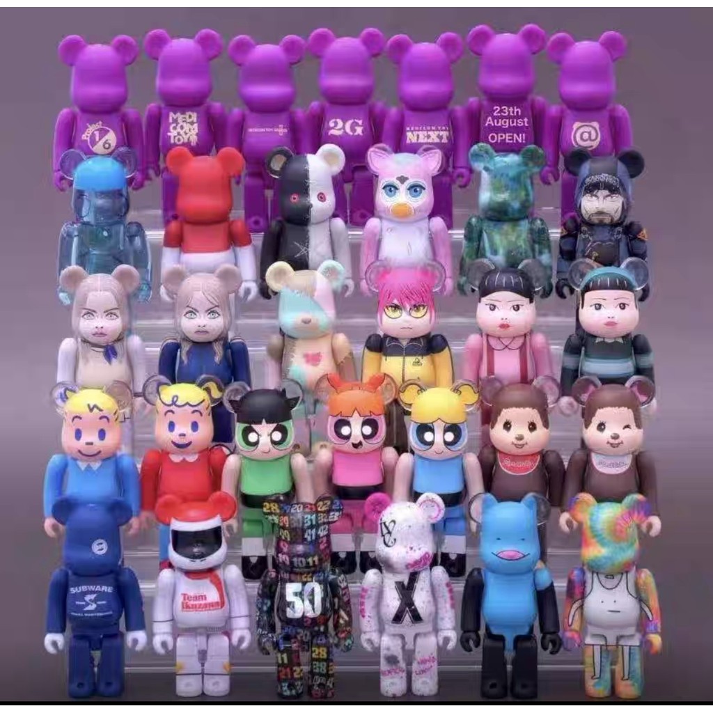 Medicom Toys Bearbrick 50 generation blind box building block bear ...