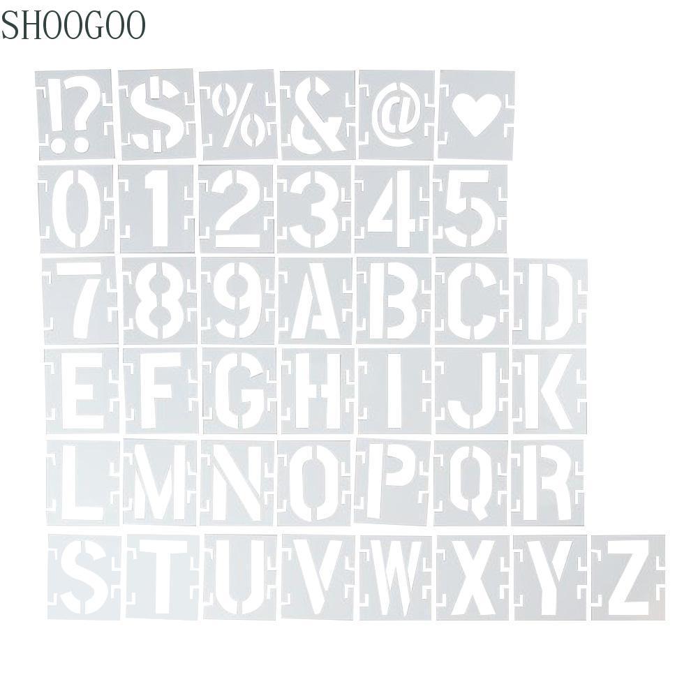 SHOOGOO Stencils For Painting, Large Numbers Letter Stencils, For Door ...