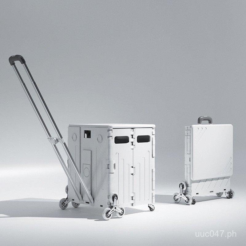 Hand-Pulled Folding Cargo Portable Shopping Cart for Delivery, Grocery ...