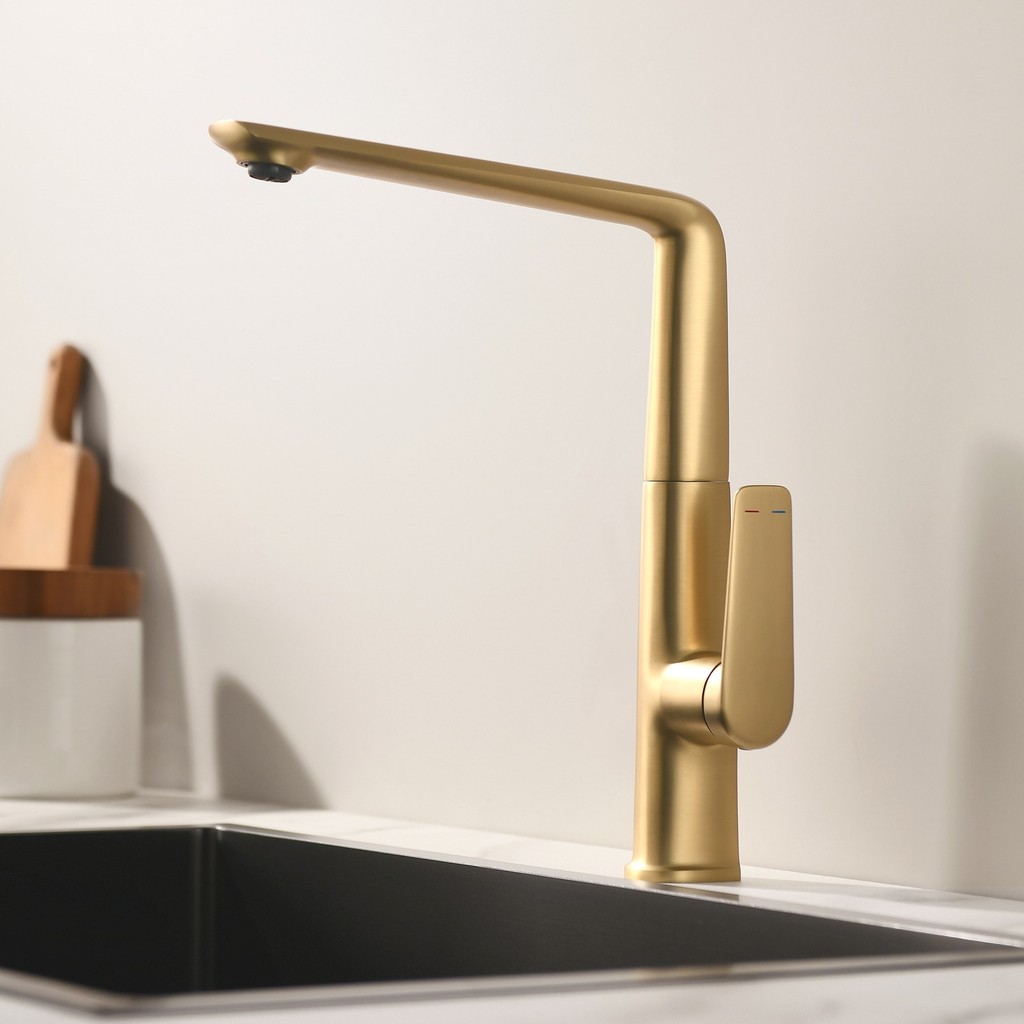 Rotatable Gun Gray Kitchen Faucet Hot and Cold All-Copper Sink Faucet ...