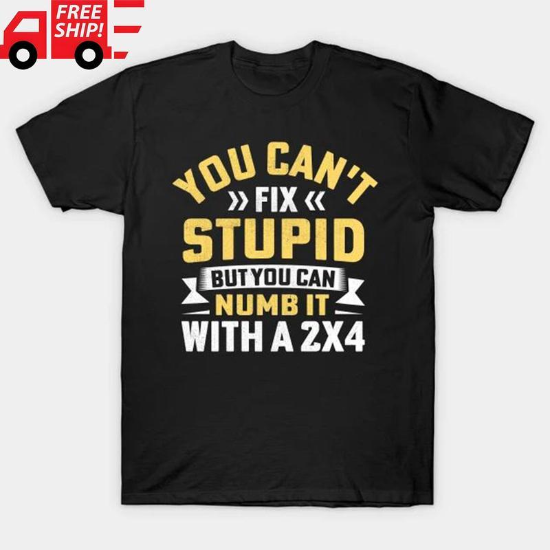 You Can't Fix Stupidity But Can Make It Mild With 2x4 Wood-Less Intense ...